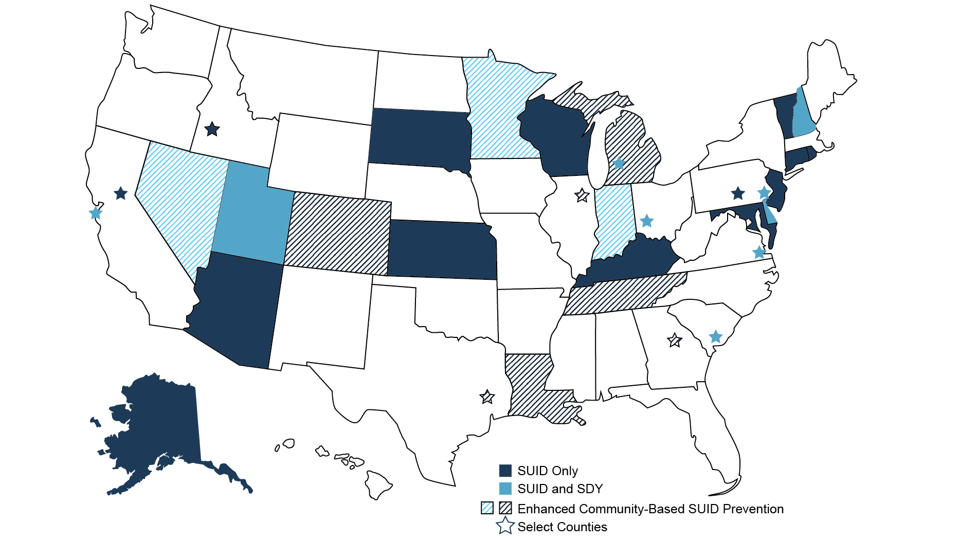 SUID and SDY Case Registry Sites | SUID and SIDS | CDC